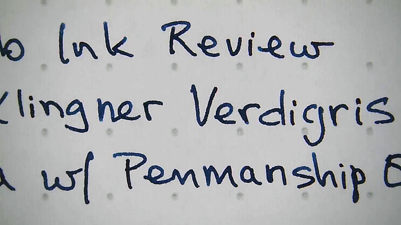 Extra Fine Nib Ink Review: Rohrer & Klingner Verdigris : r/fountainpens