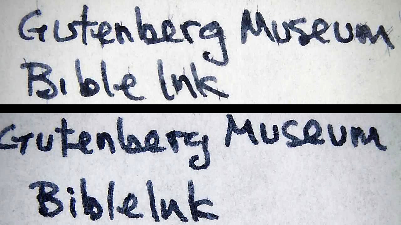 Extra Fine Nib Ink Review: Gutenberg Museum Bible Ink : r/fountainpens