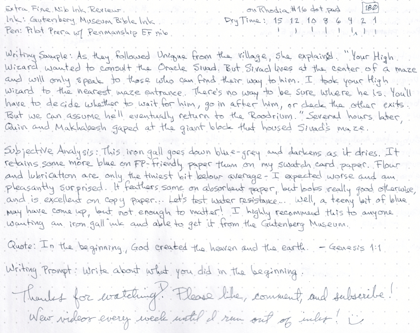 Extra Fine Nib Ink Review: Gutenberg Museum Bible Ink : r/fountainpens