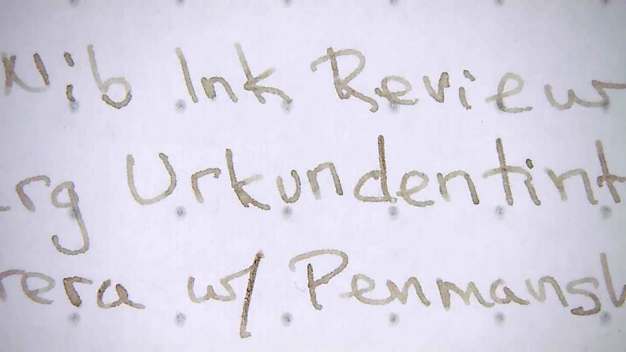 Extra Fine Nib Ink Review: Gutenberg Urkundentinte G10 : r/fountainpens