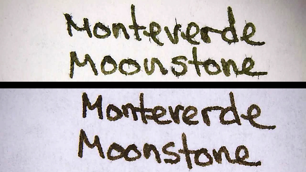 Extra Fine Nib Ink Review: Monteverde Moonstone : r/fountainpens