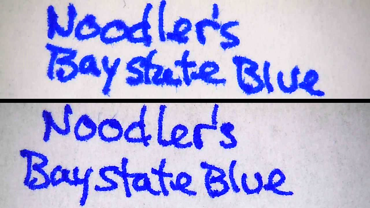 Extra Fine Nib Ink Review: Noodler's Baystate Blue : r/fountainpens
