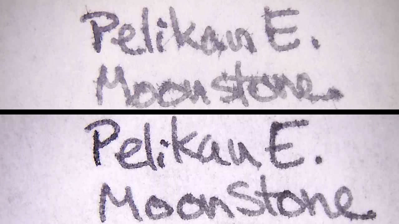 Extra Fine Nib Ink Review: Pelikan Edelstein Moonstone : r/fountainpens