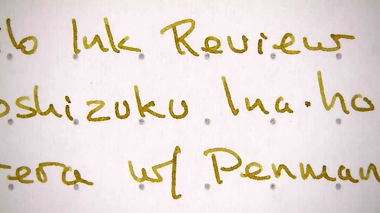 Extra Fine Nib Ink Review: Pilot Iroshizuku Ina-ho : r/fountainpens