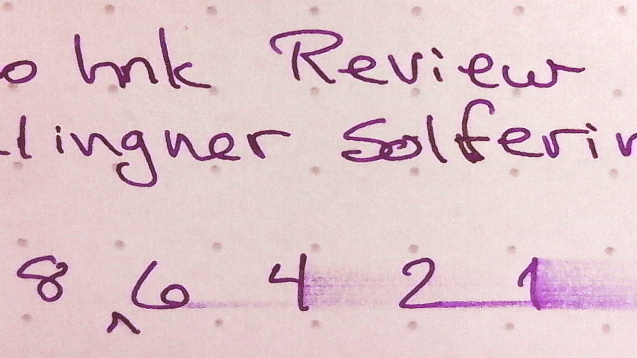 Extra Fine Nib Ink Review: Rohrer & Klingner Solferino : fountainpens
