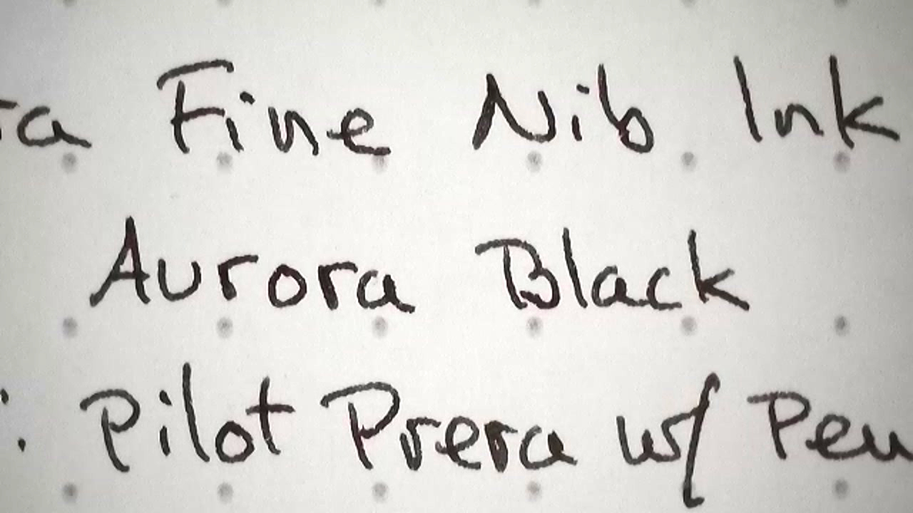 Extra Fine Nib Ink Review: Aurora Black : r/fountainpens
