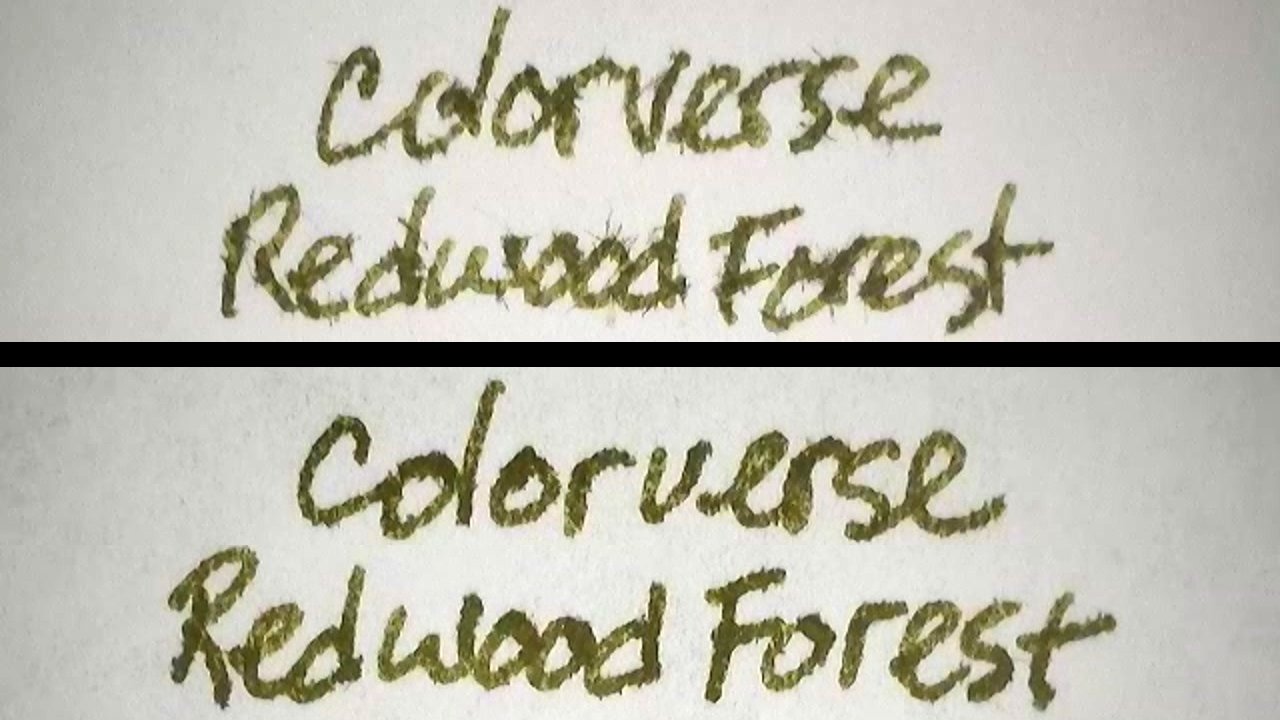 Extra Fine Nib Ink Review: Colorverse Redwood Forest : r/fountainpens