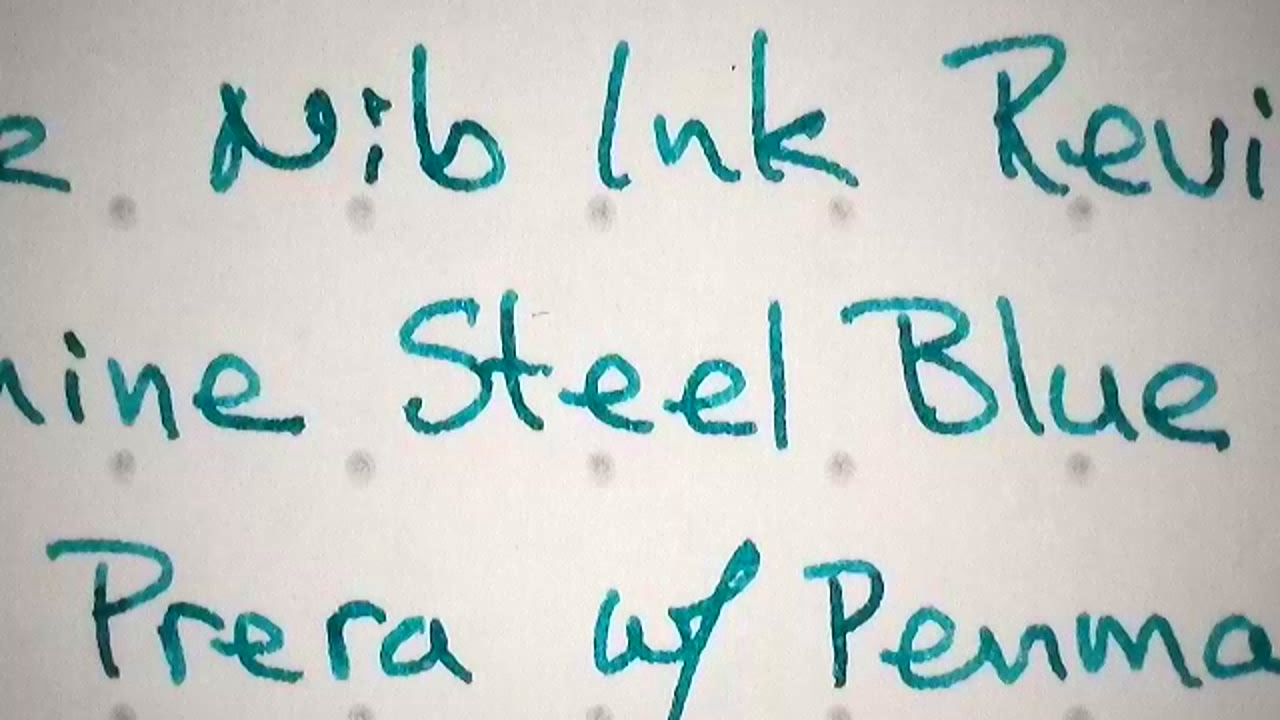 Extra Fine Nib Ink Review: Diamine Steel Blue : r/fountainpens