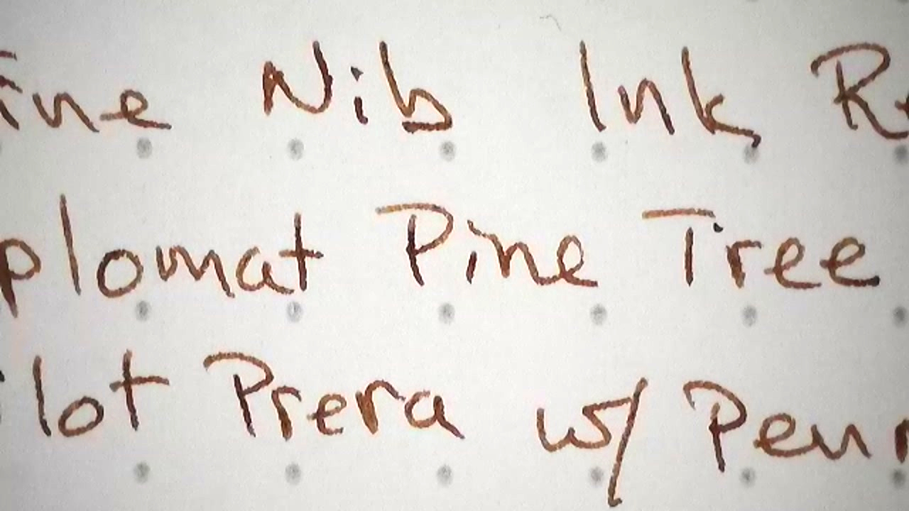 Extra Fine Nib Ink Review: Diplomat Pine Tree : r/fountainpens