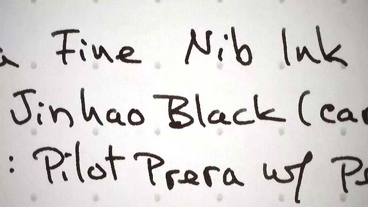 Extra Fine Nib Ink Review: Jinhao Black : r/fountainpens