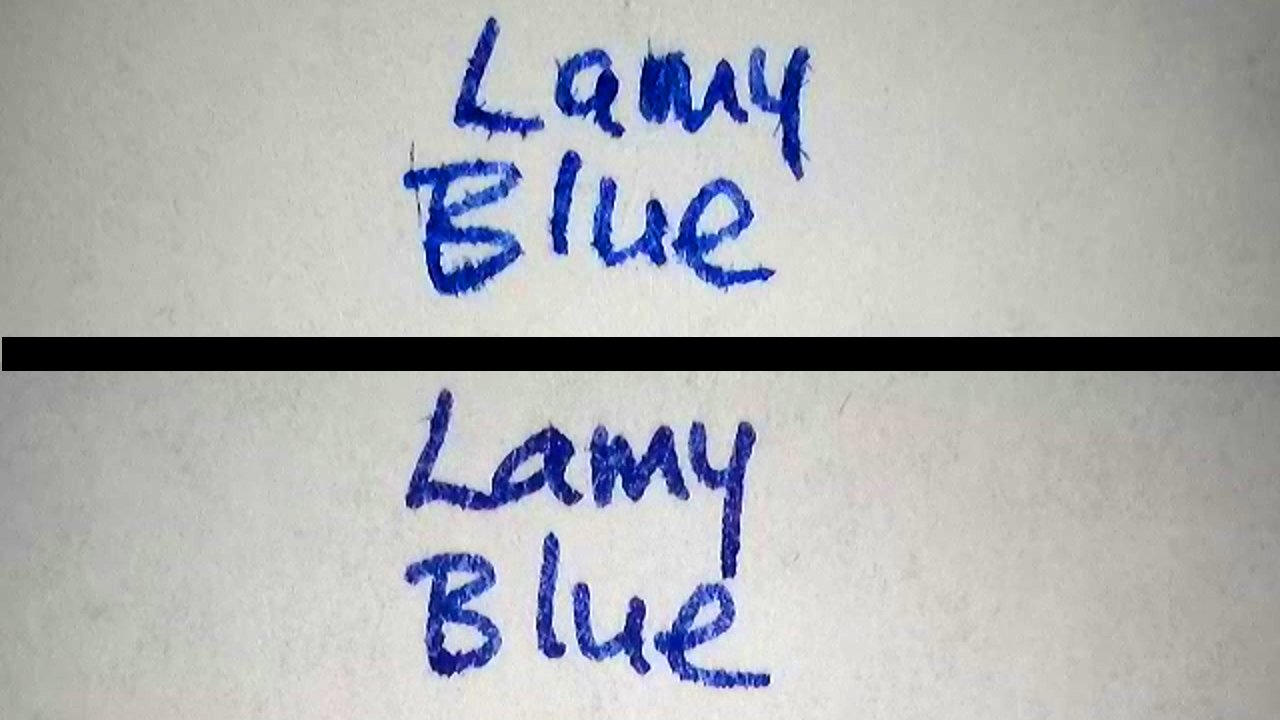 Extra Fine Nib Ink Review: Lamy Blue : r/fountainpens