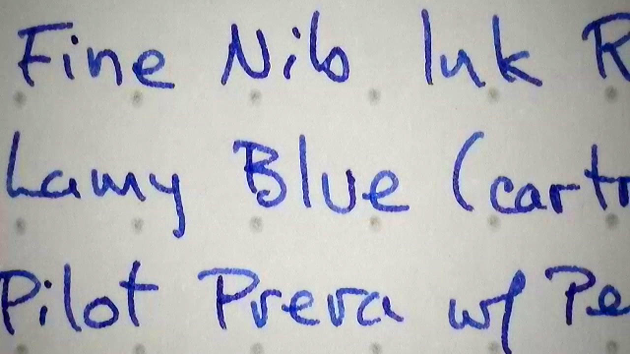 Extra Fine Nib Ink Review: Lamy Blue : r/fountainpens