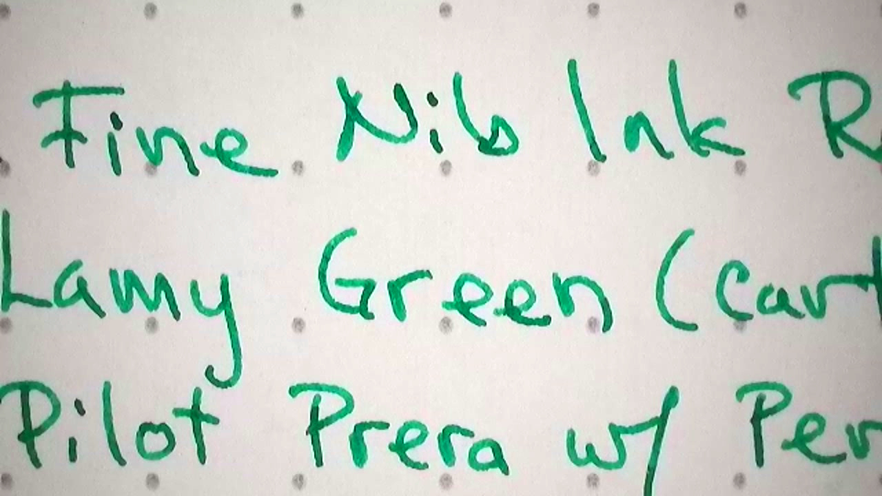 Extra Fine Nib Ink Review: Lamy Green : r/fountainpens