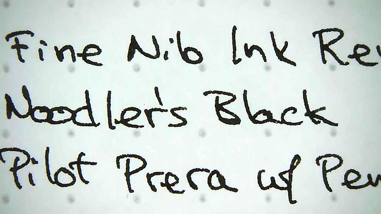 Extra Fine Nib Ink Review: Noodler's Black : r/fountainpens