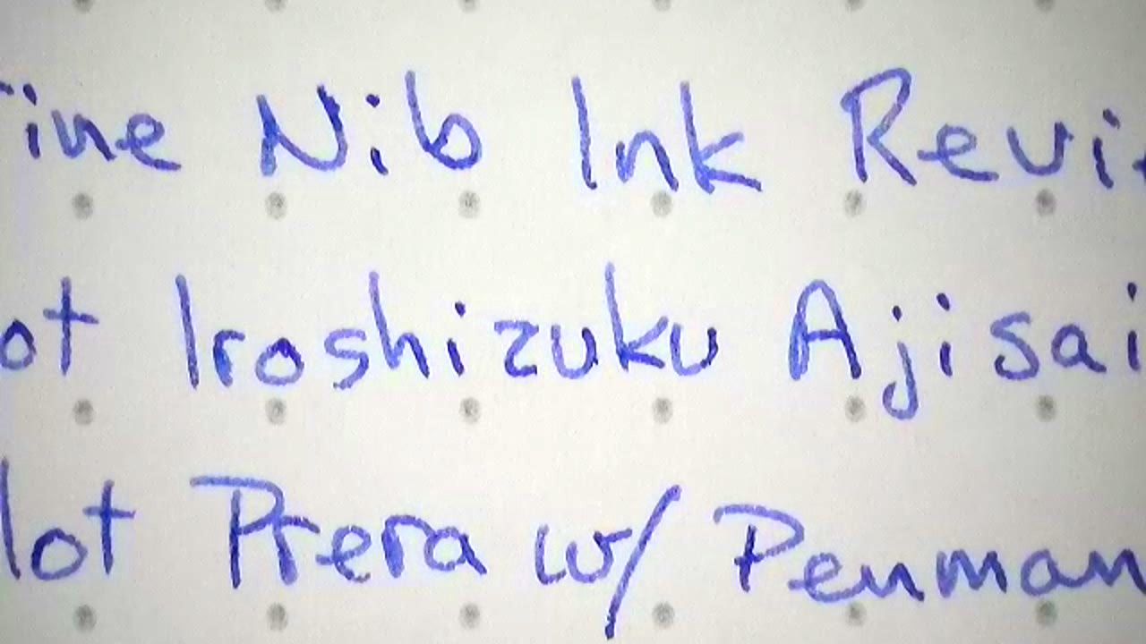 Extra Fine Nib Ink Review: Pilot Iroshizuku Ajisai : r/fountainpens