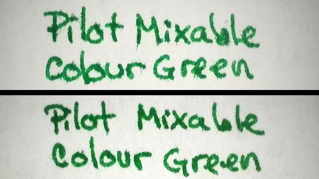 Extra Fine Nib Ink Review: Pilot Mixable Colour Green : r/fountainpens