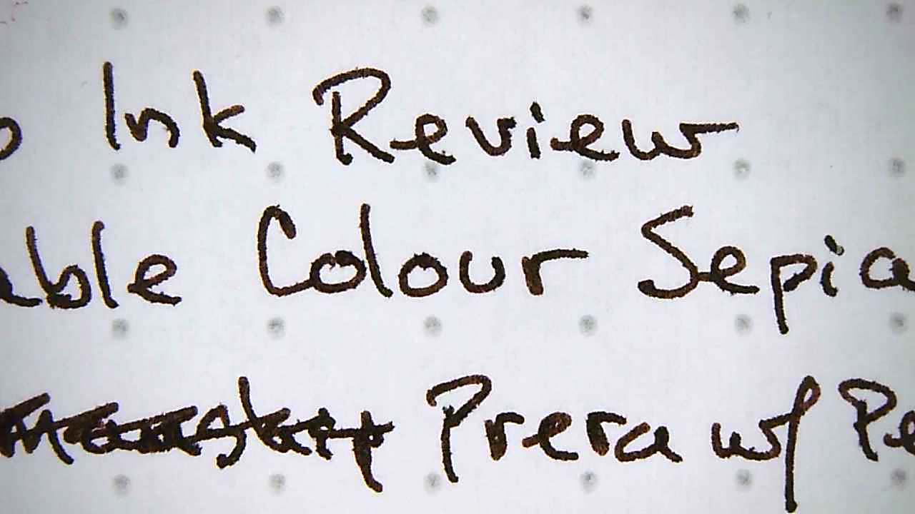 Extra Fine Nib Ink Review: Pilot Mixable Colour Sepia : r/fountainpens