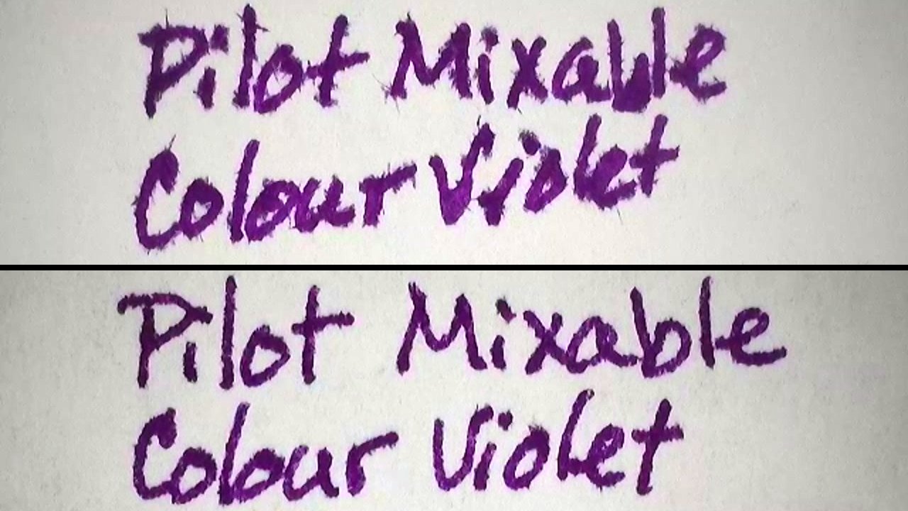 Extra Fine Nib Ink Review: Pilot Mixable Colour Violet : r/fountainpens