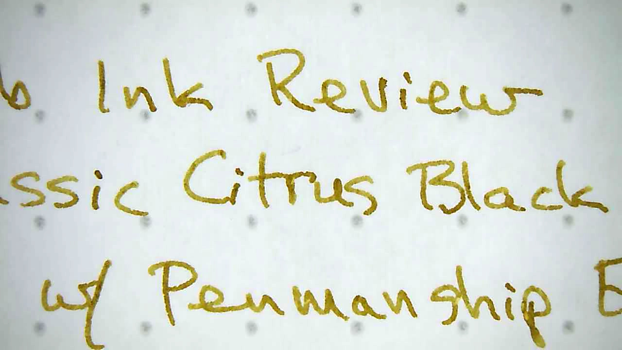 Extra Fine Nib Ink Review: Platinum Classic Citrus Black : r/fountainpens
