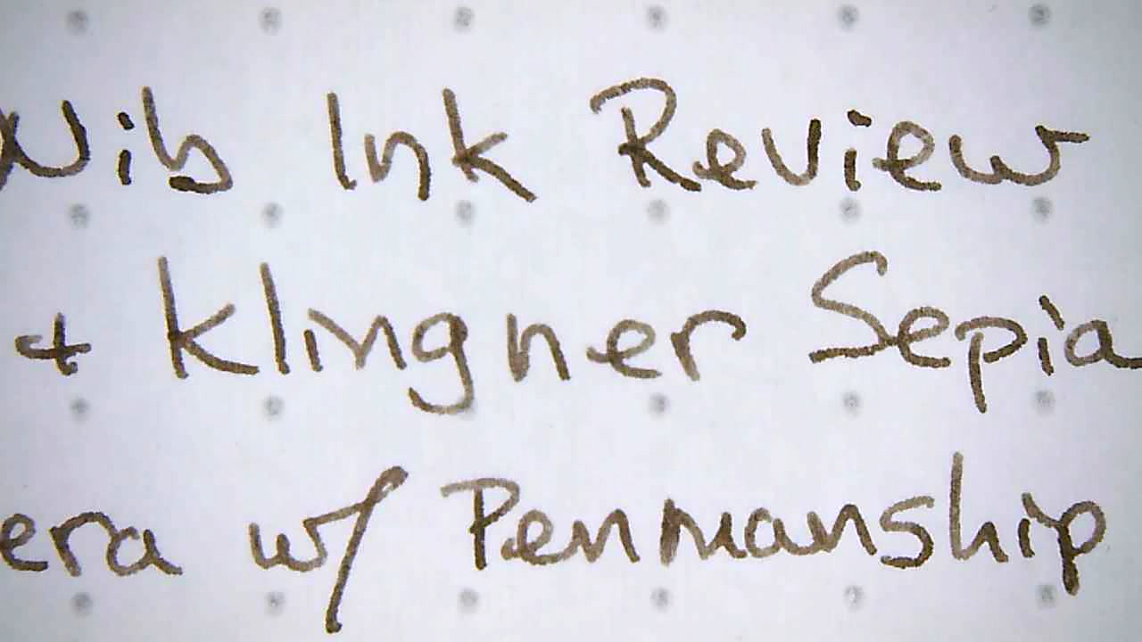 Extra Fine Nib Ink Review: Rohrer & Klingner Sepia : r/fountainpens