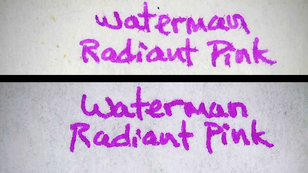 Extra Fine Nib Ink Review: Waterman Radiant Pink : r/fountainpens